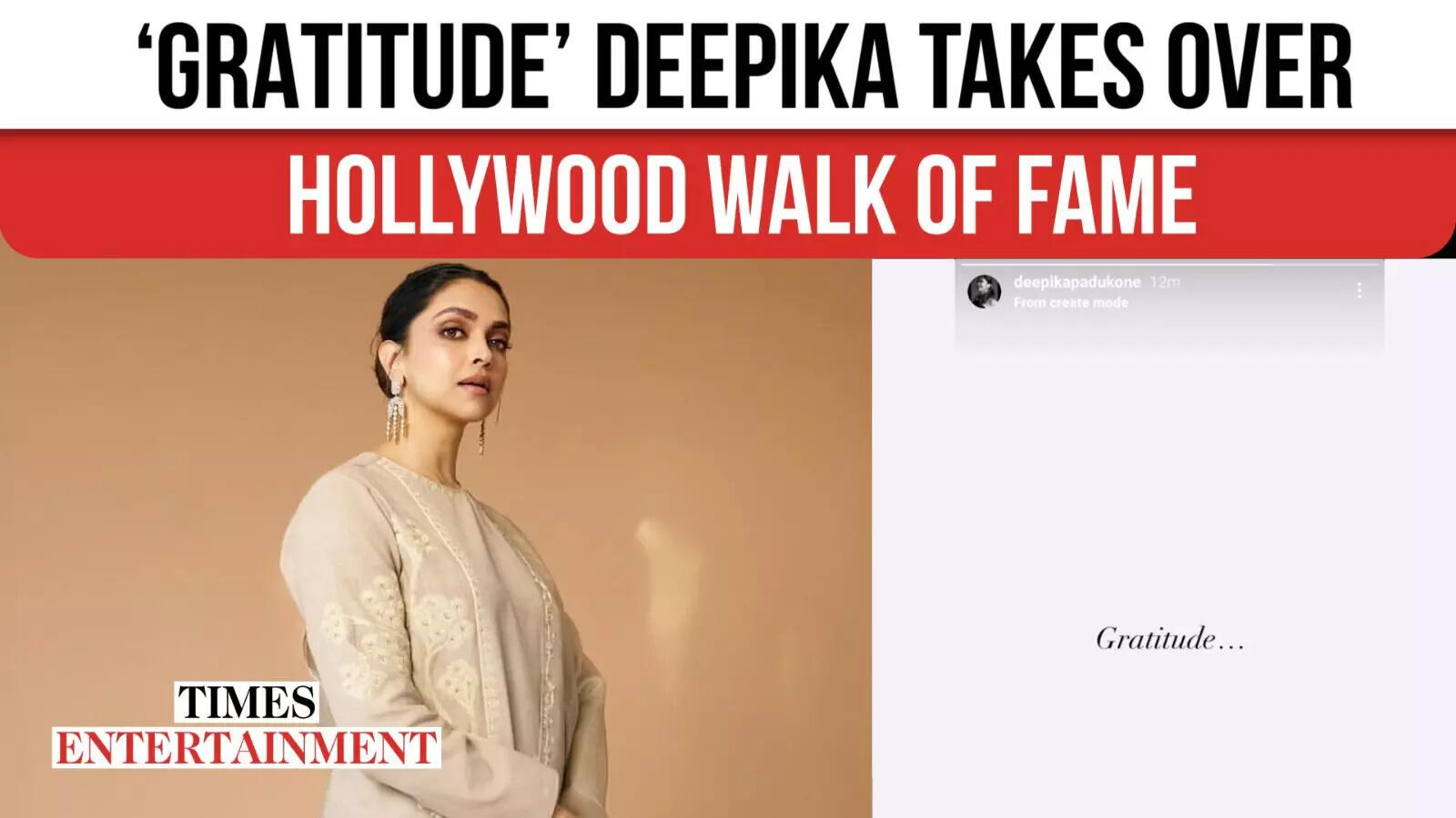 Deepika Padukone Creates History as First Indian Actress on Hollywood ...