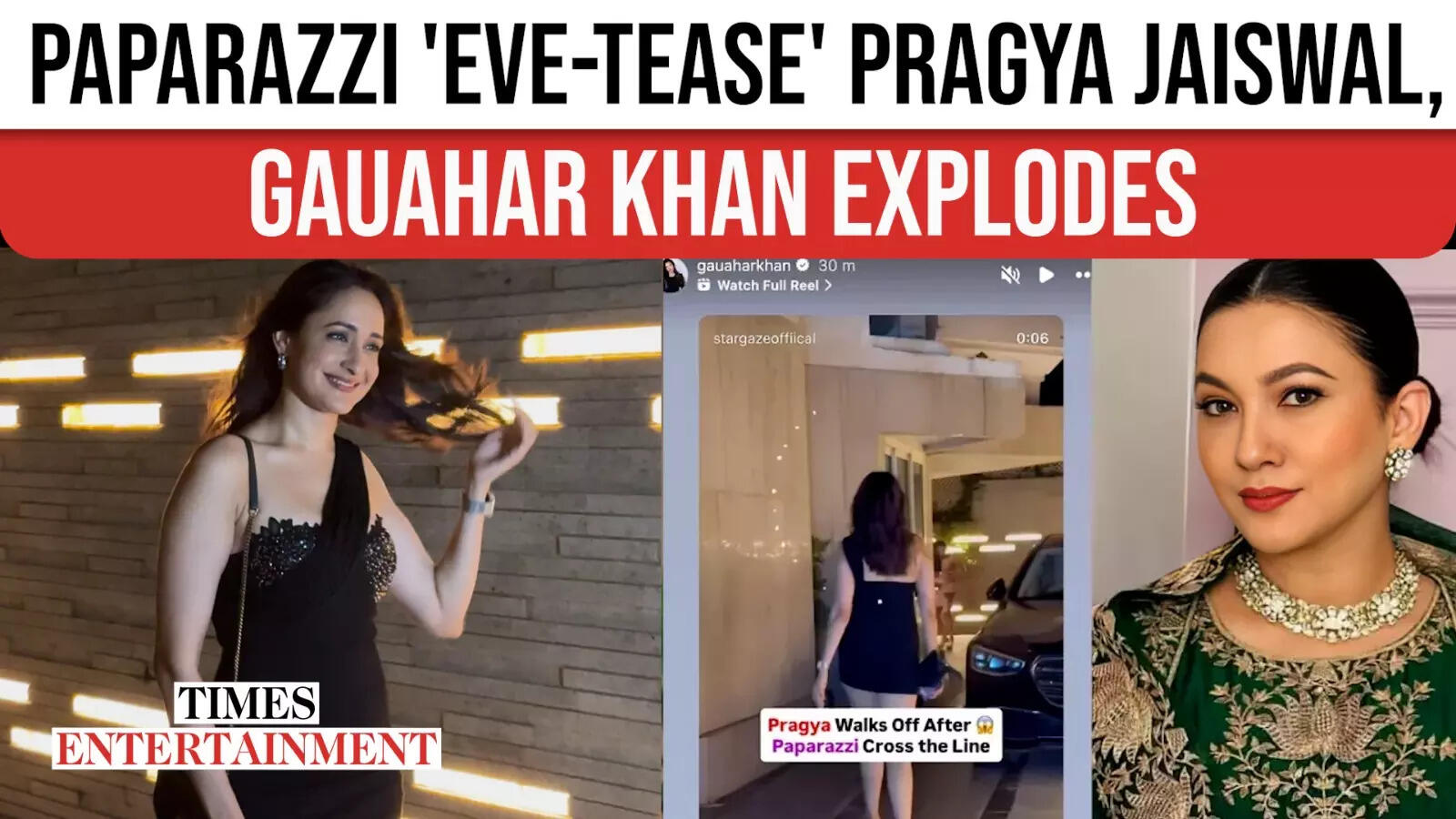 Gauahar Khan Slams Paps for 'Eve‑Teasing' Pragya Jaiswal at Party