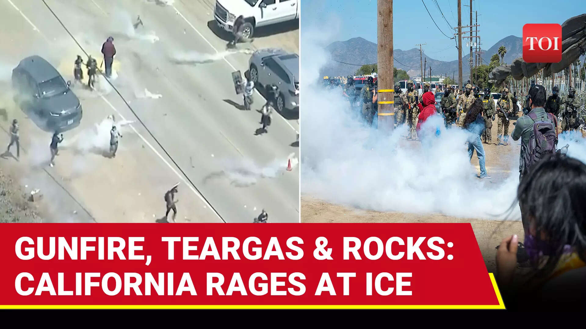 Chaotic ICE Raid In California: Protester Fires In 4-hour Standoff ...