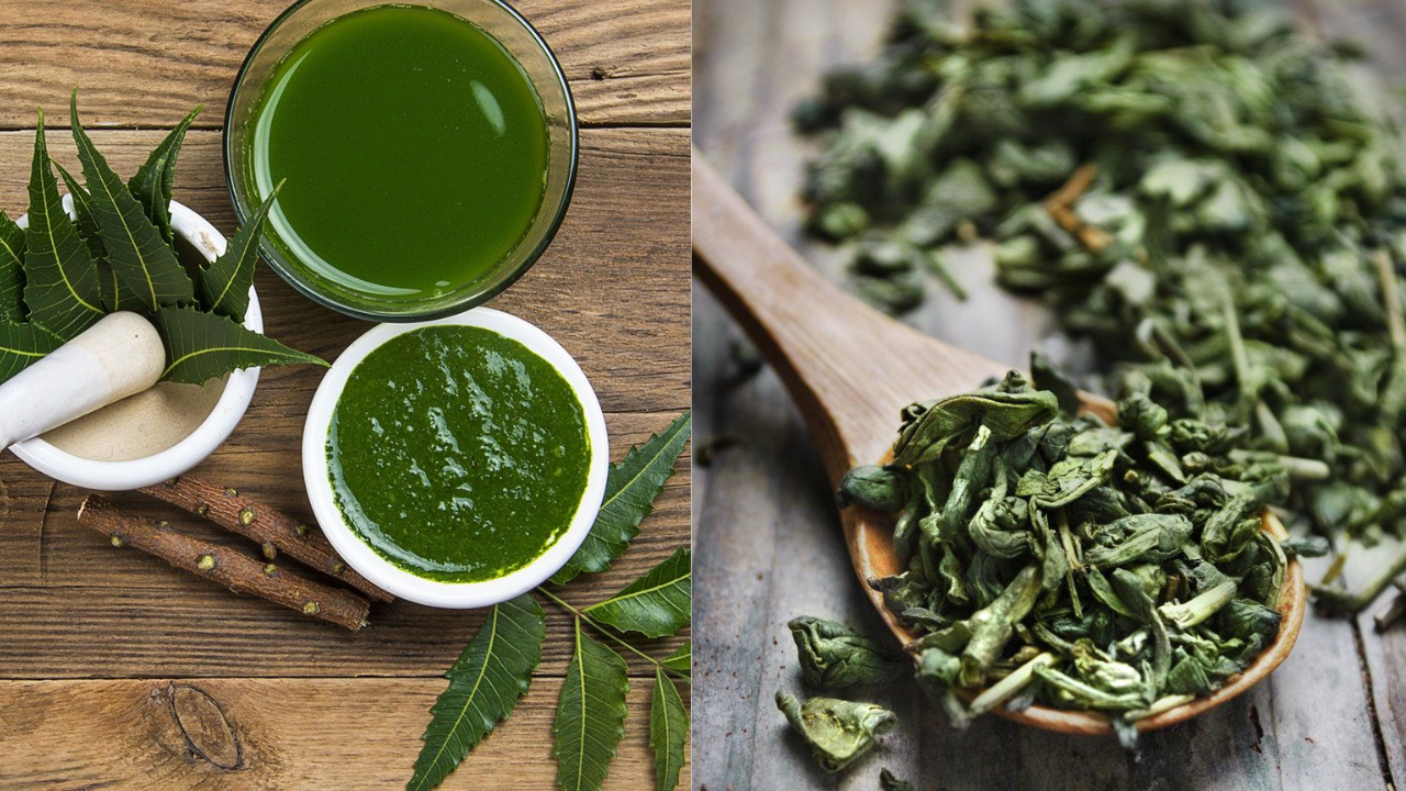 Green tea leaves vs neem leaves for hair growth