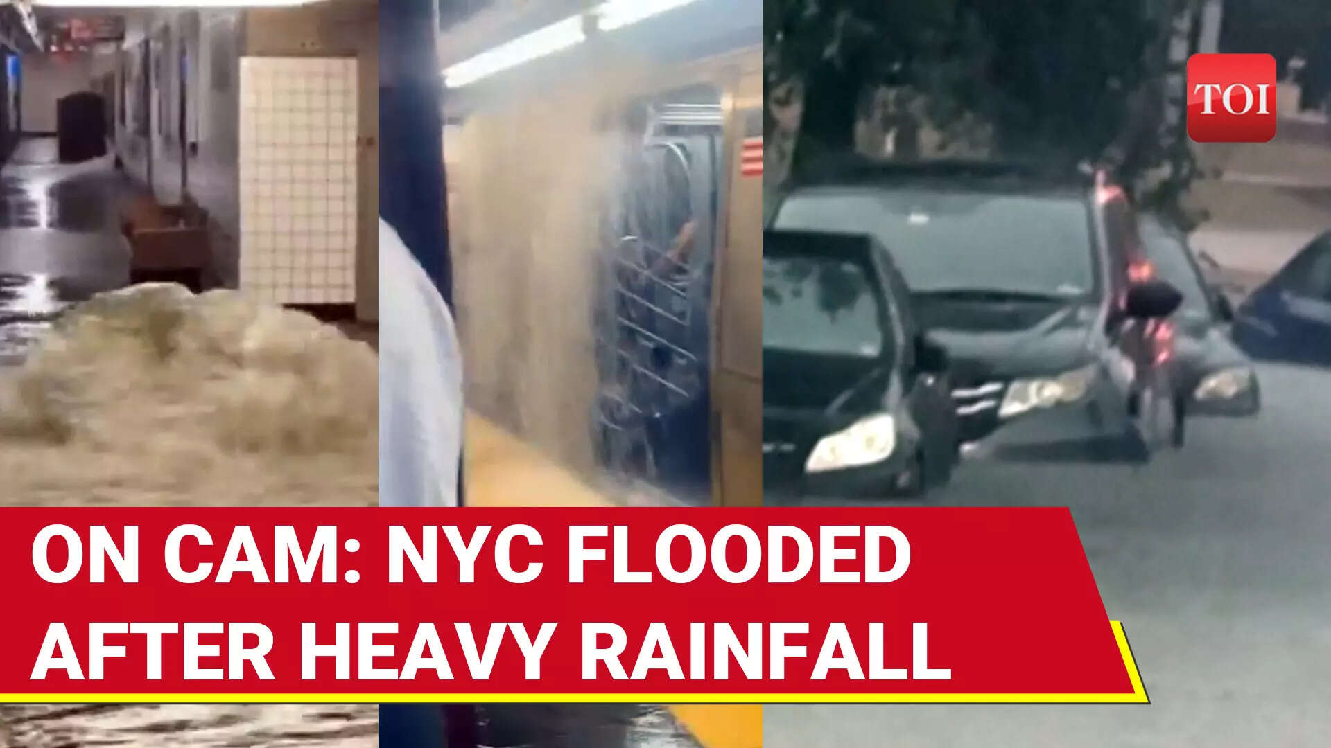 America Flooded: Shock Scenes From NYC, Roads & Streets Choked | New ...