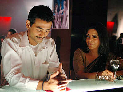 Zeenat Aman and Shayan Munshi in a still from the movie 'Chaurahen'.