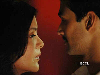 Zeenat Aman and Shayan Munshi in a still from the movie 'Chaurahen'.