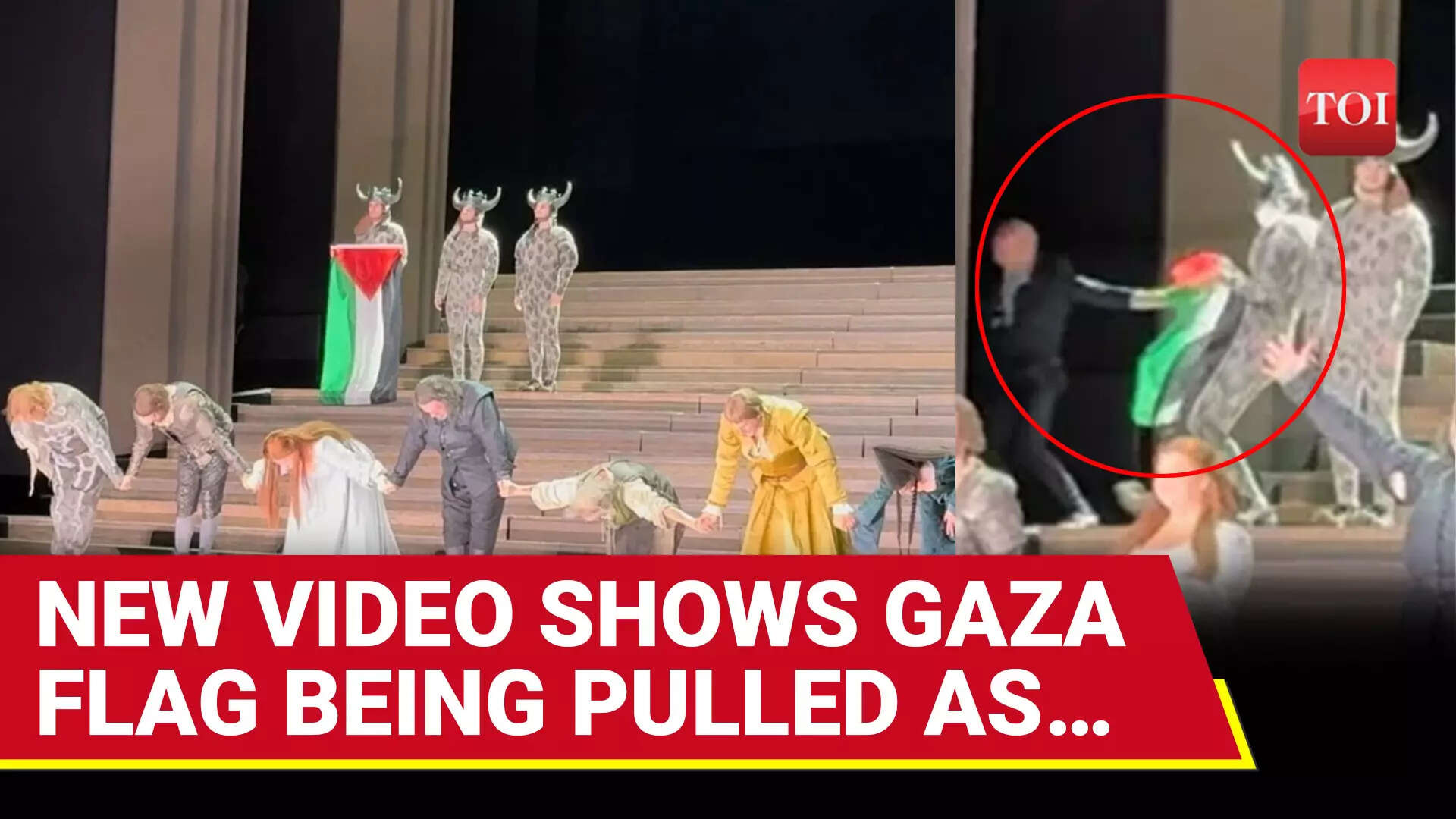 High Drama At London Event: New Video Shows Gaza Flag Being Pulled, But ...