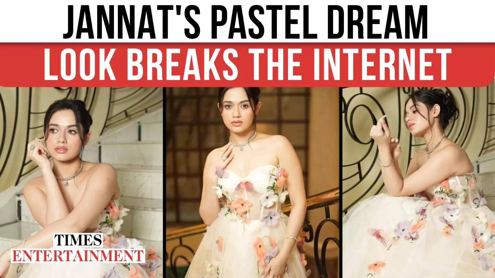 Jannat Zubair Turns Fairytale Queen In Stunning Floral Gown