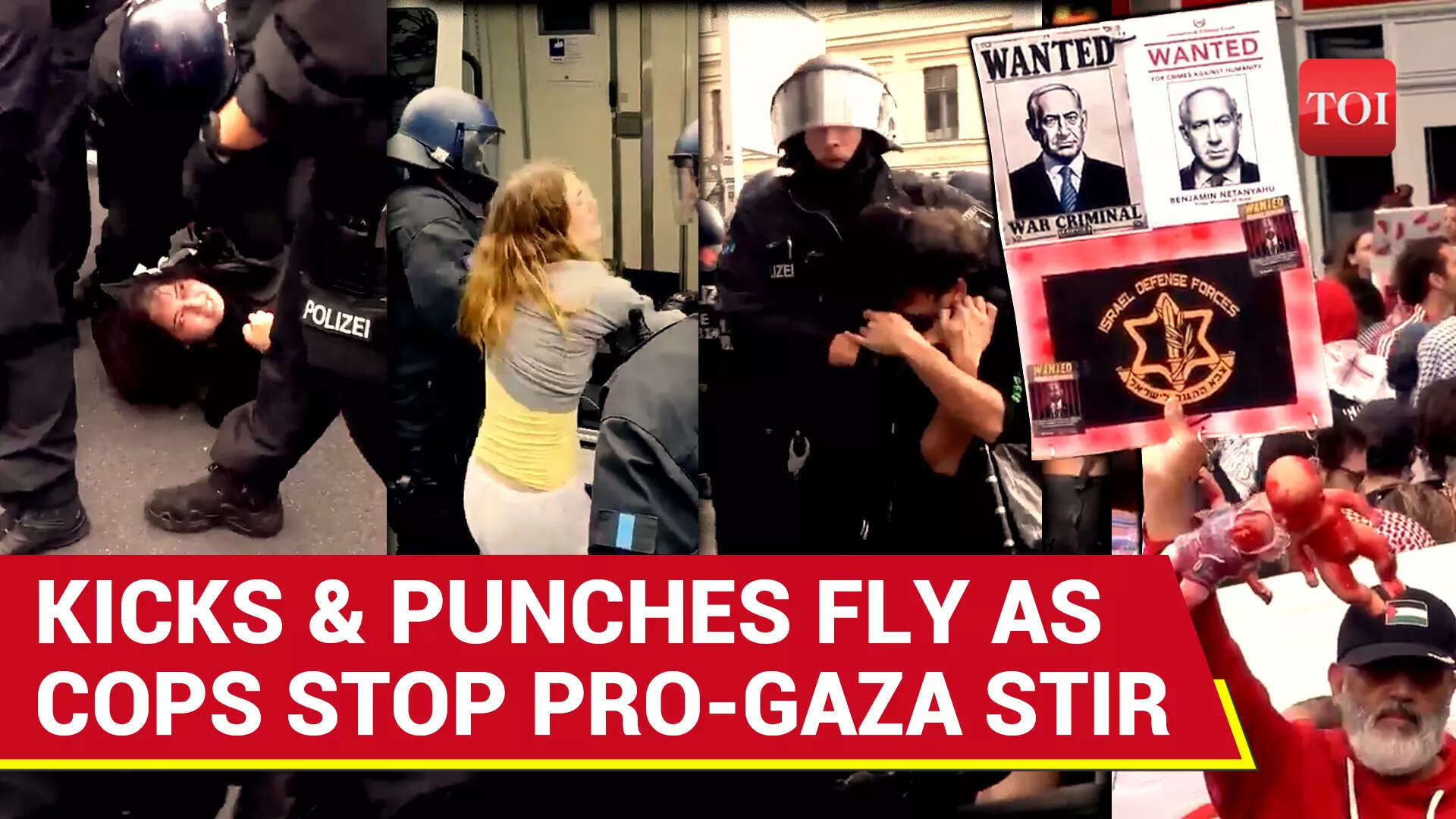 Berlin Burns: 120 Riot Cops Kick, Punch Pro-Gaza Protesters At Anti ...