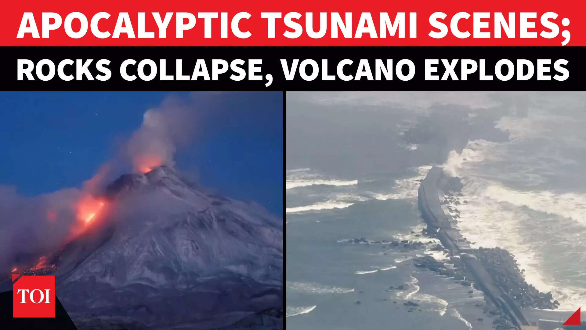 Unseen Tsunami Video: 8.8 Quake EXPLODES Mountain, Rocks Collapse ...