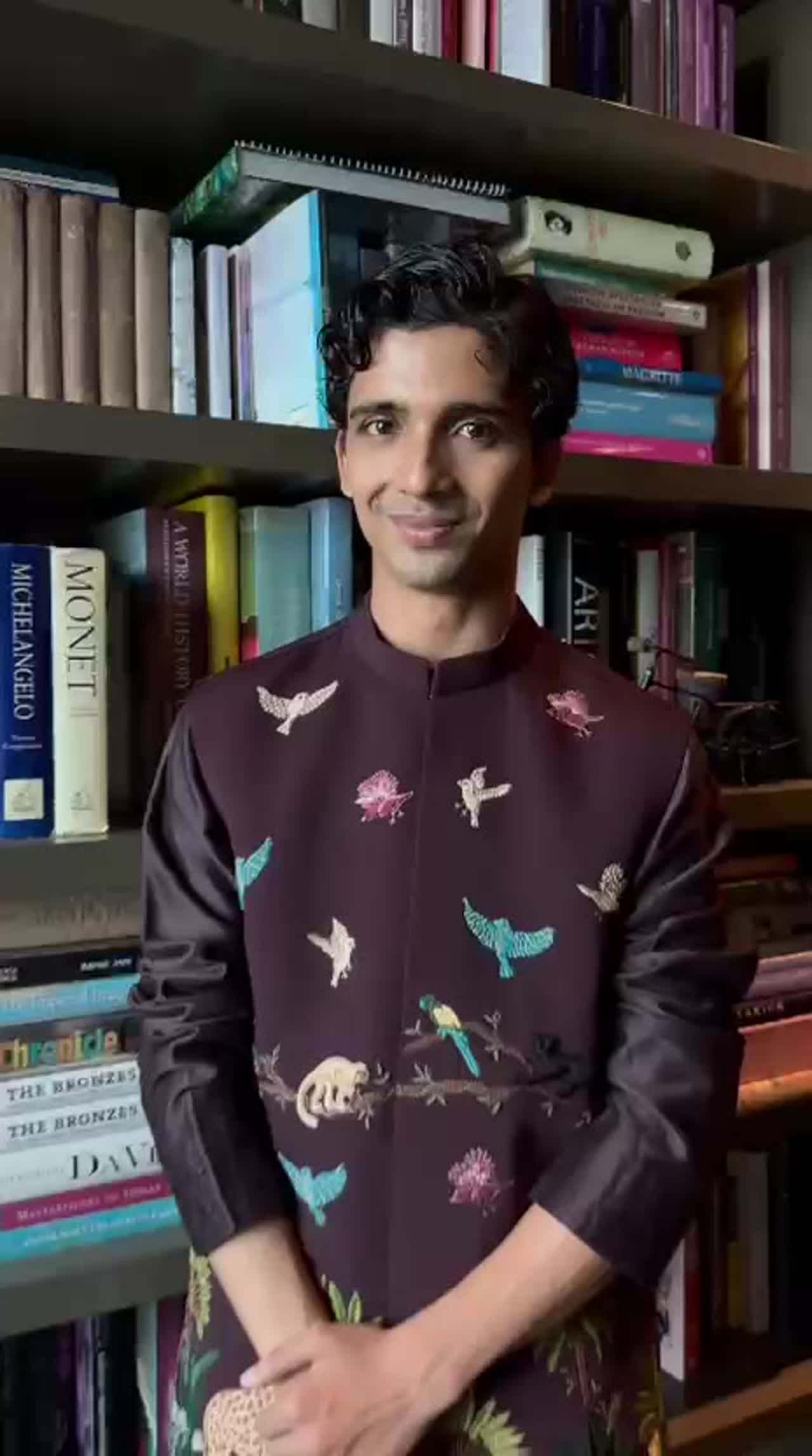 Actor Niranjan Mondal spotted at a shoot recently