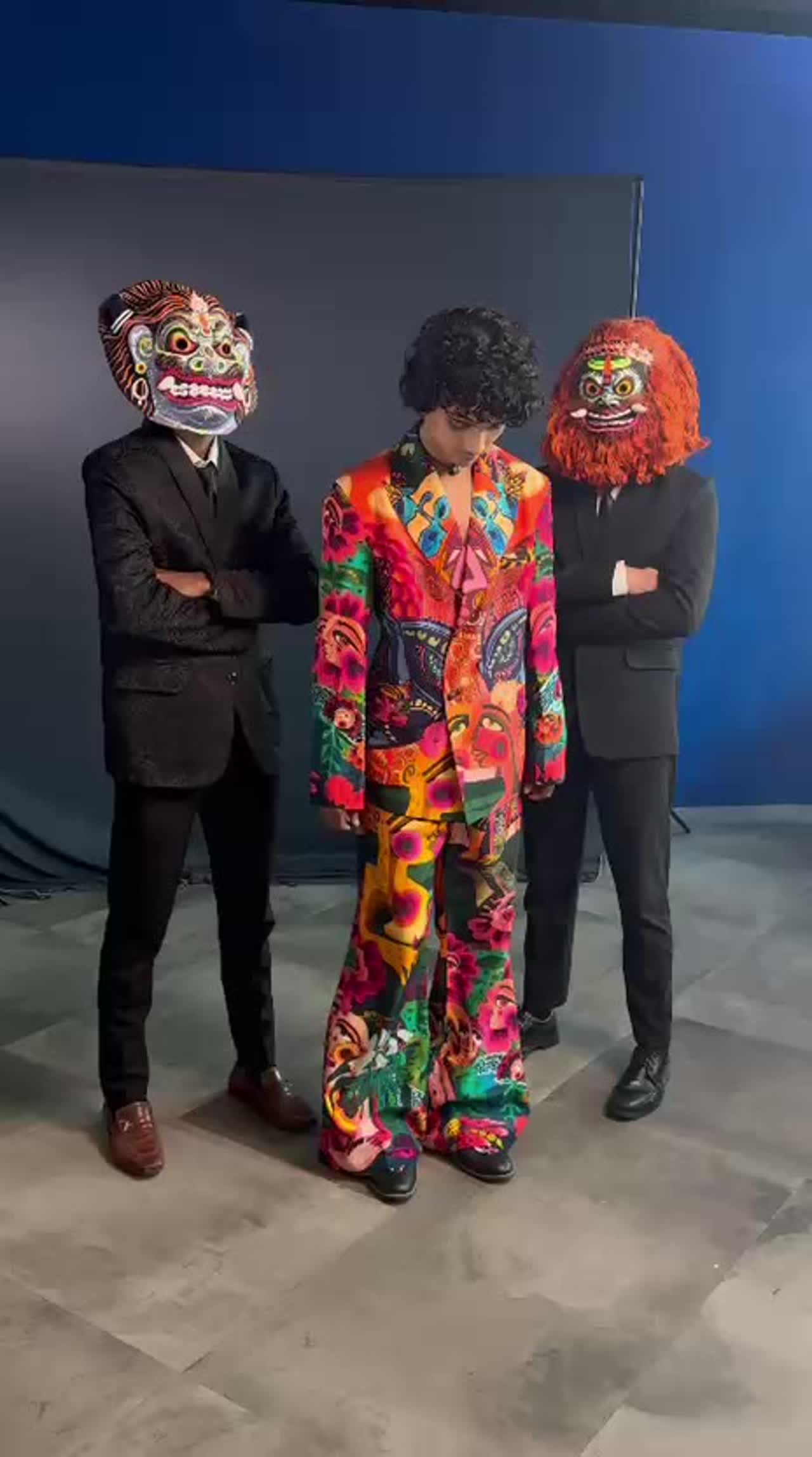 Actor Niranjan Mondal spotted at a shoot recently