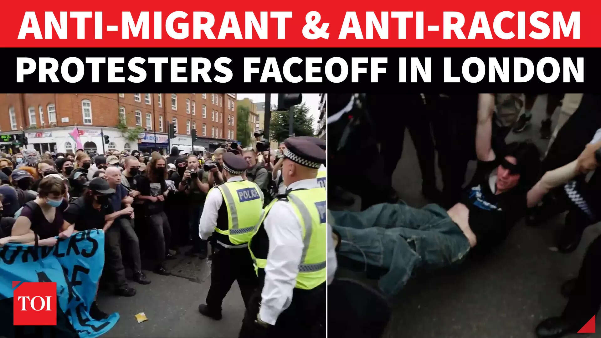 Ultimate Showdown Over Immigrants In London: Cops Break Up Anti-Racism ...
