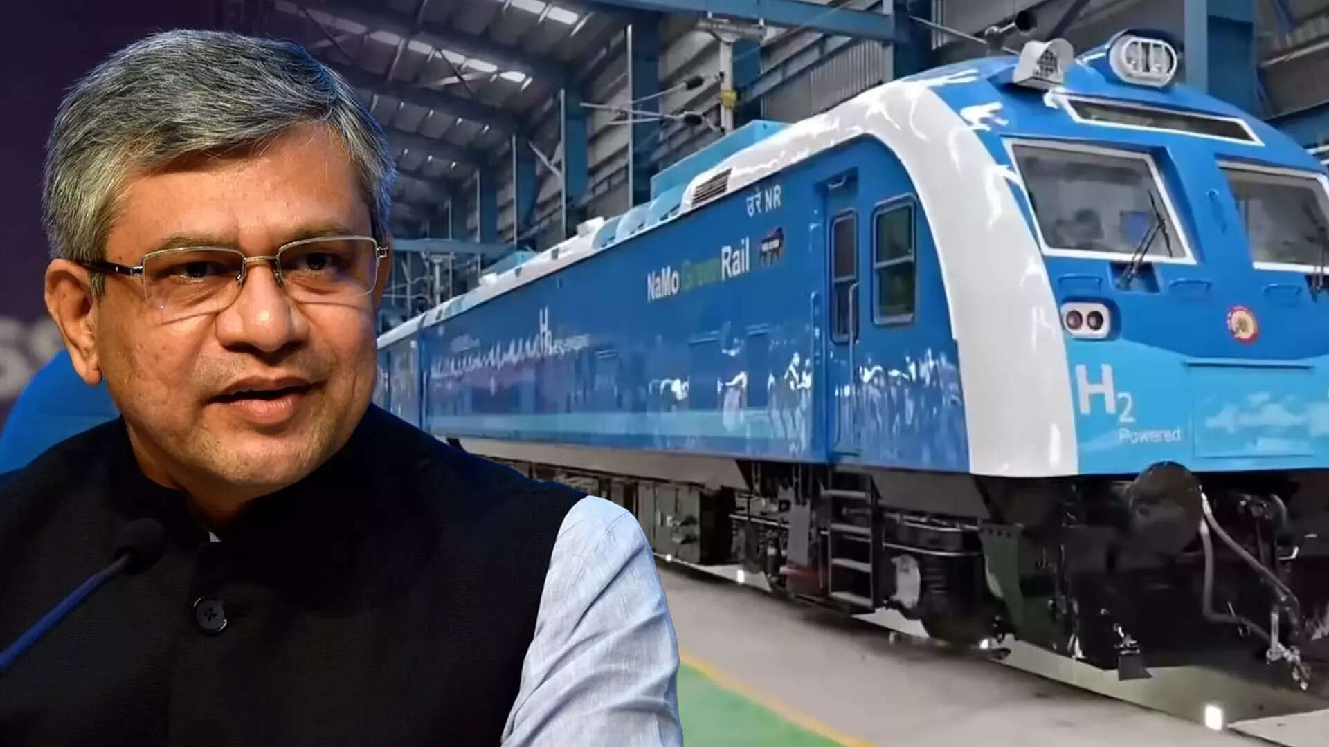 Vaishnaw Shares Video Glimpse of India’s First Hydrogen Train, A ...