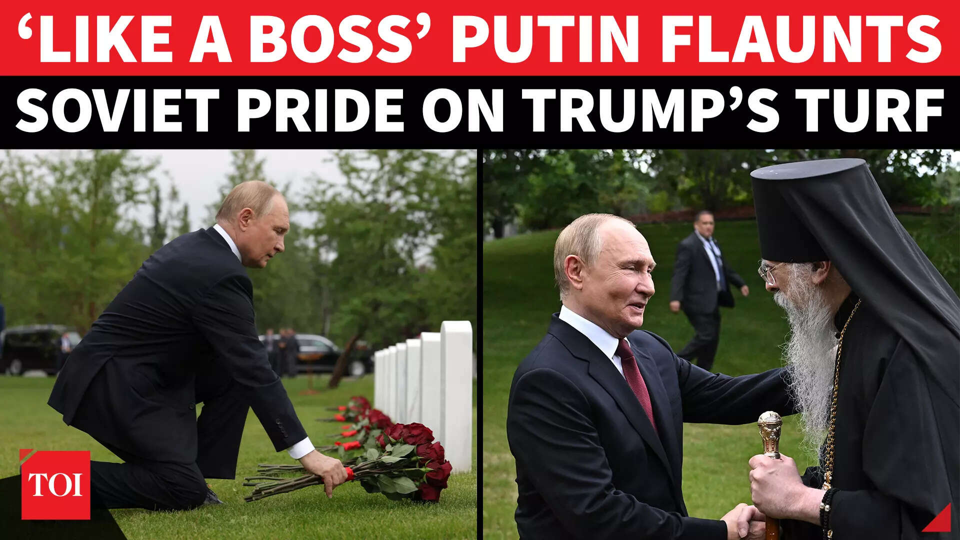 Putin's Heart Touching Moment In Alaska, Visits Cemetery Of Soviet ...