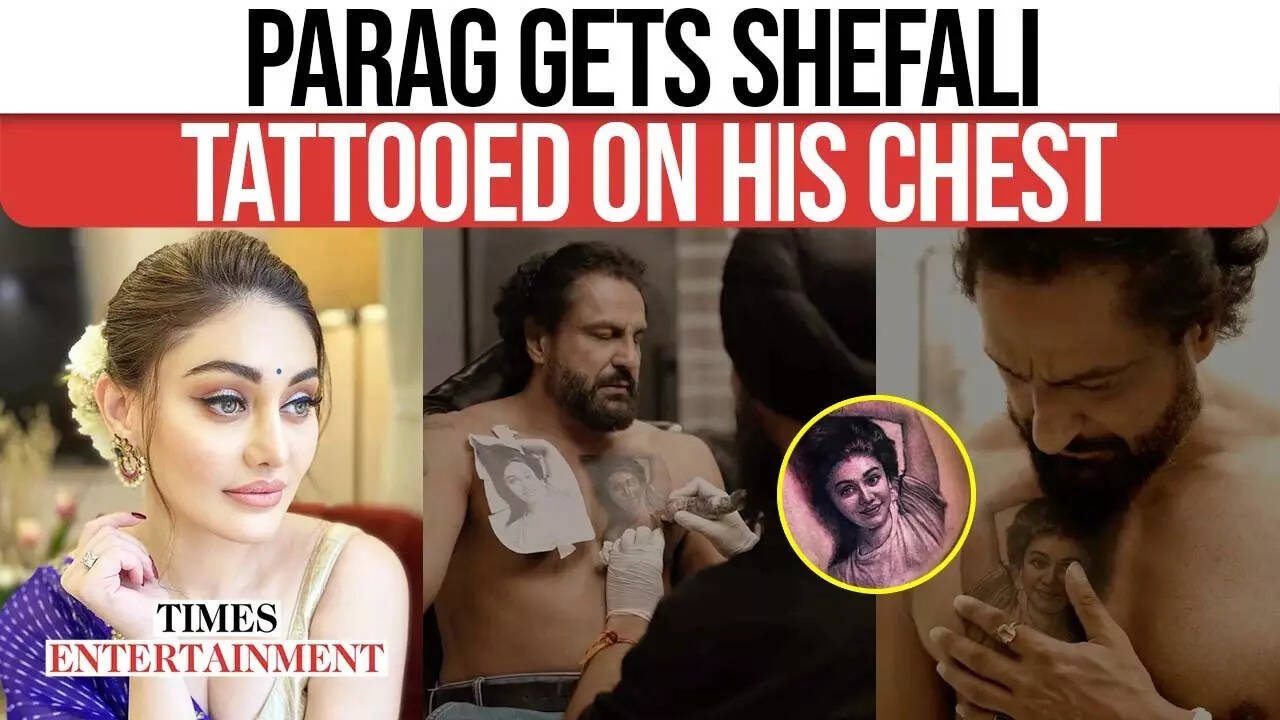 Parag Tyagi gets late wife Shefali Jariwala’s face tattooed on his ...