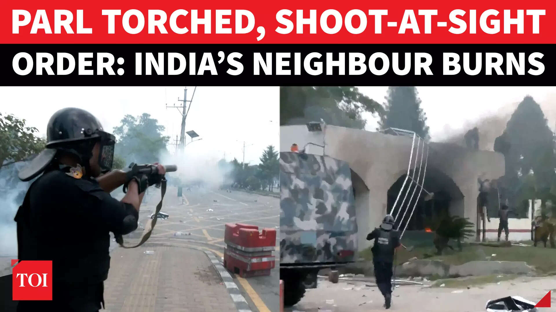 Nepal Gen Z Protest: Parliament On Fire, Shoot-at-sight Order, Army ...