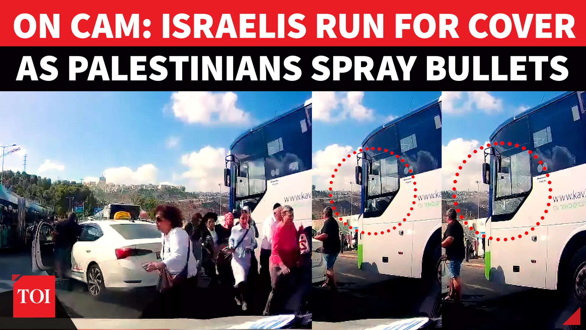 Dashcam Footage: Israelis Flee As Palestinian Gunmen Spray Bullets ...