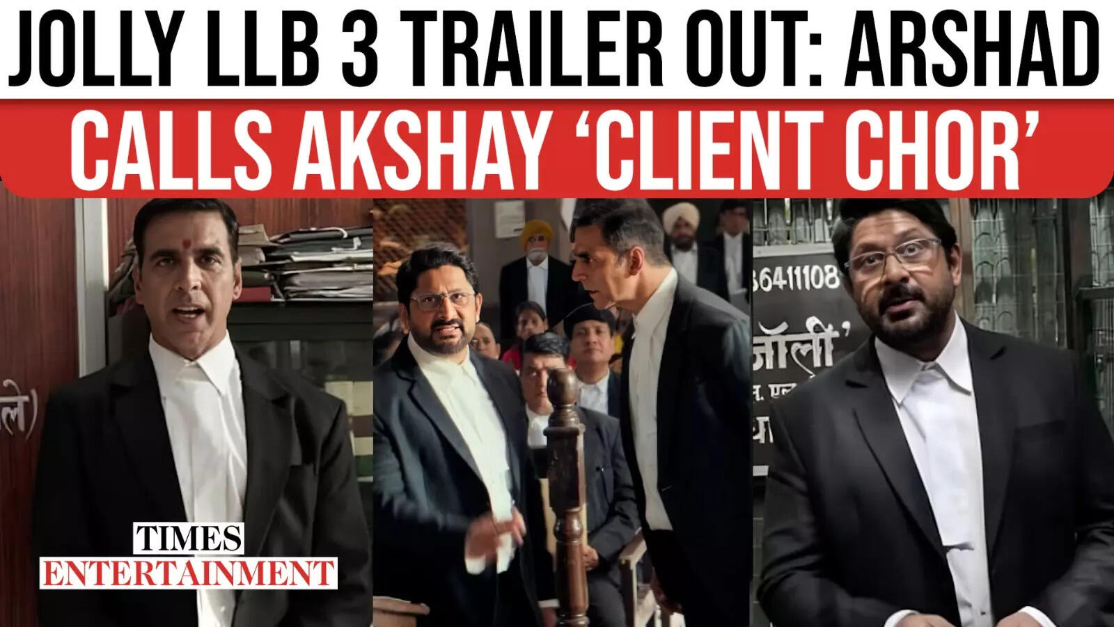 'Jolly LLB 3' Trailer Brings Double Mayhem, Fans Share Excitement