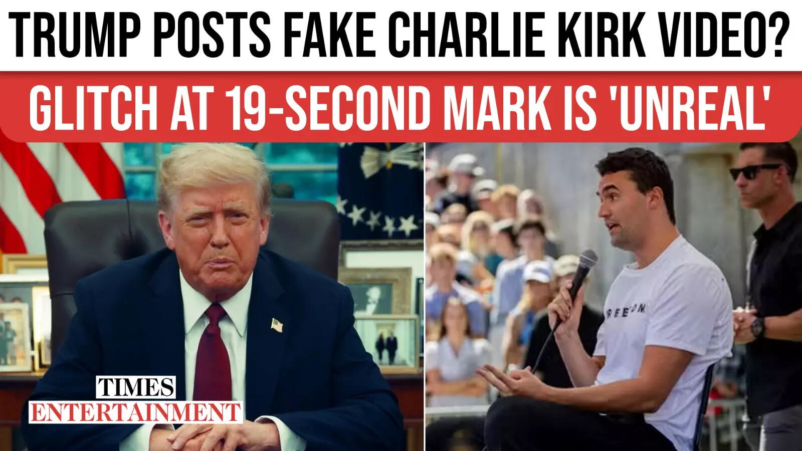 Glitch Fuels Speculation: Trump Posted 'Fake' Video After Charlie Kirk ...