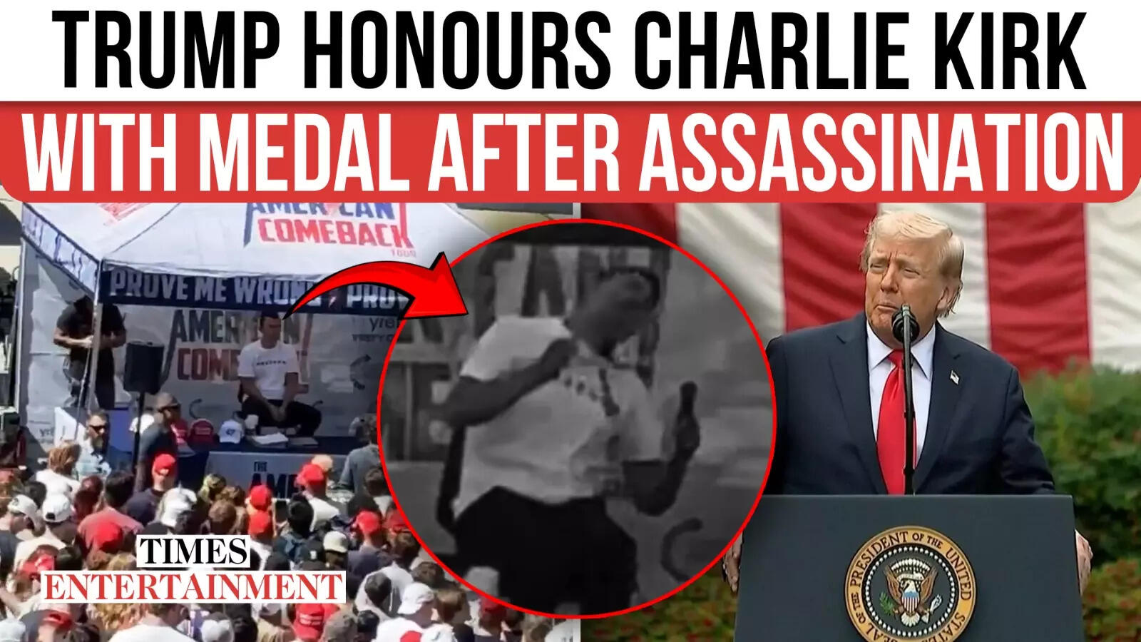 Trump Announces 'Medal Of Freedom' Award For Charlie Kirk As JD Vance Meets Family After Shooting