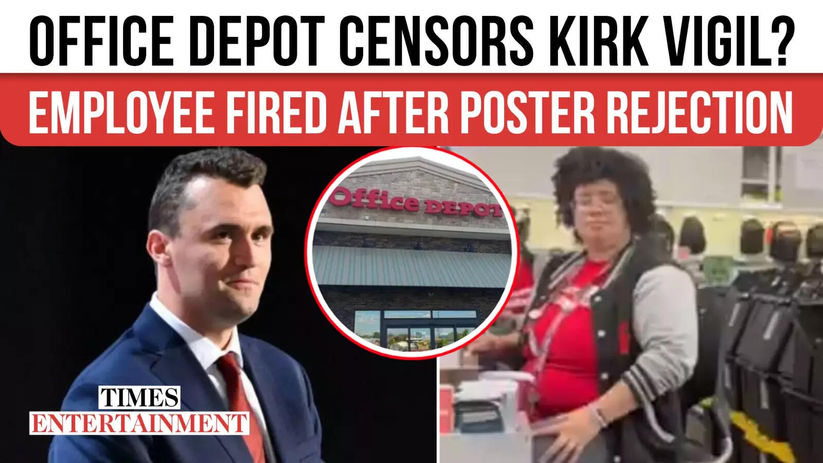 Charlie Kirk Vigil Poster Censorship Drama: Office Depot Employee’s ...
