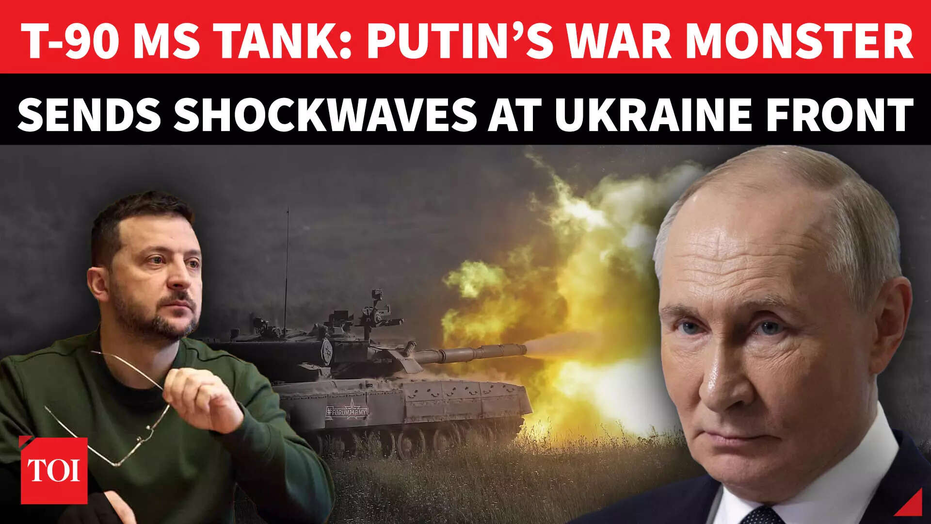 Putin Rolls Out ‘World's Best' Tank; Russia’s T-90MS 'Beast' Roars Into ...