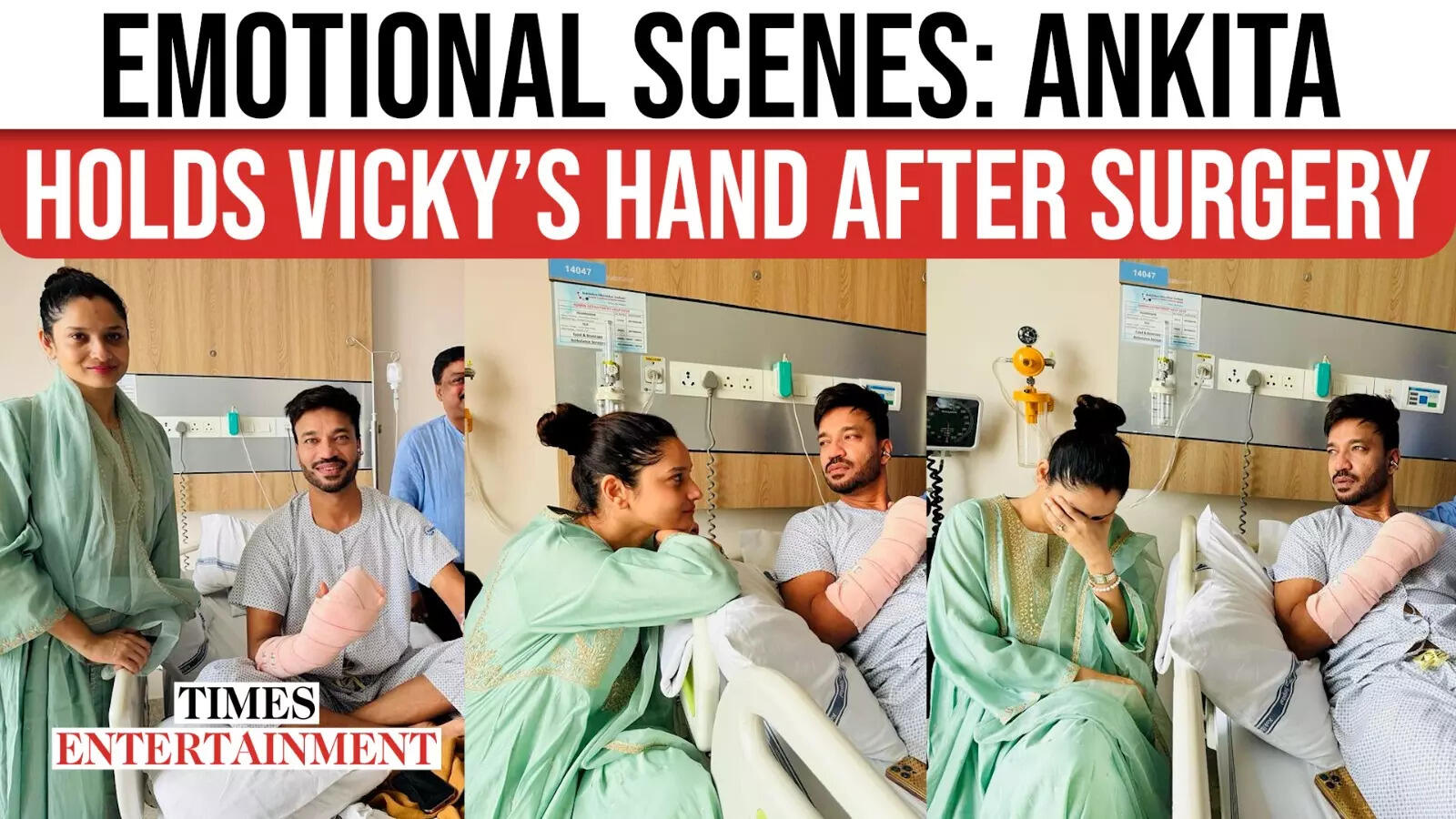 Vicky Jain suffers serious hand injury, Ankita Lokhande breaks down