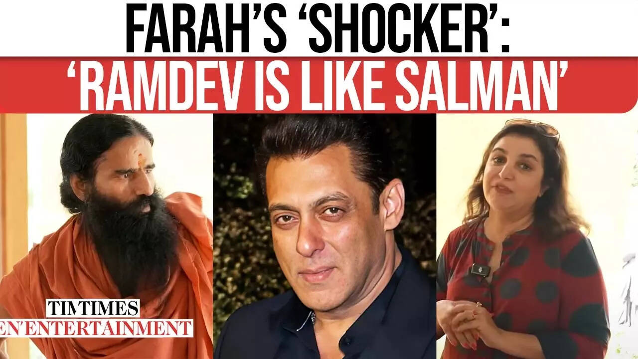 Farah Khan compares Baba Ramdev to Salman Khan during Haridwar ashram visit