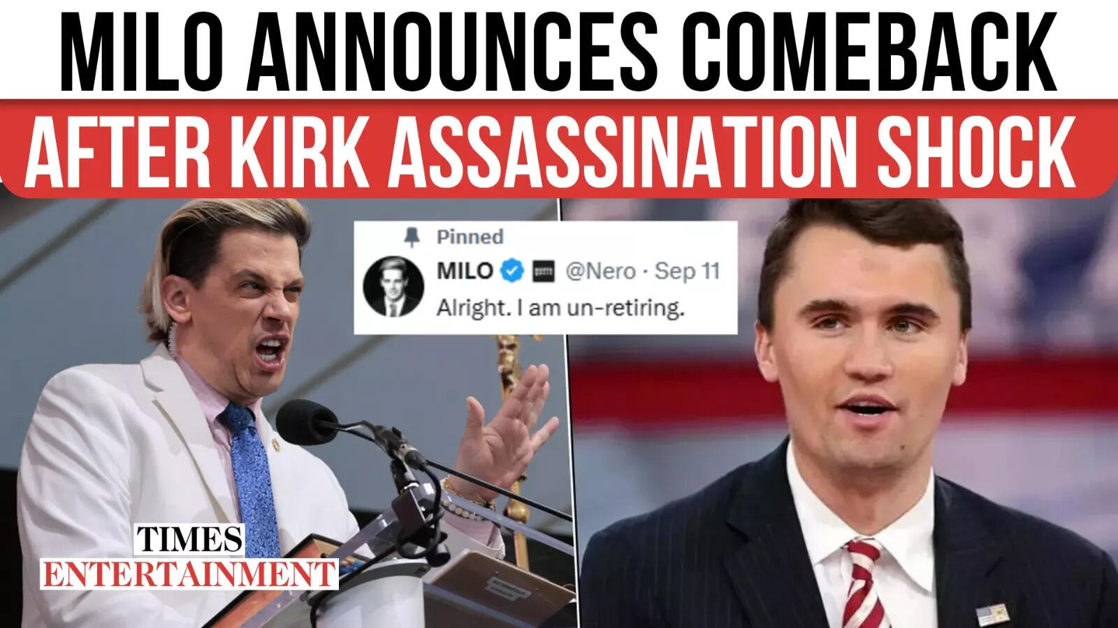 Milo Yiannopoulos Announces Provocative Comeback Following Assassination of Charlie Kirk