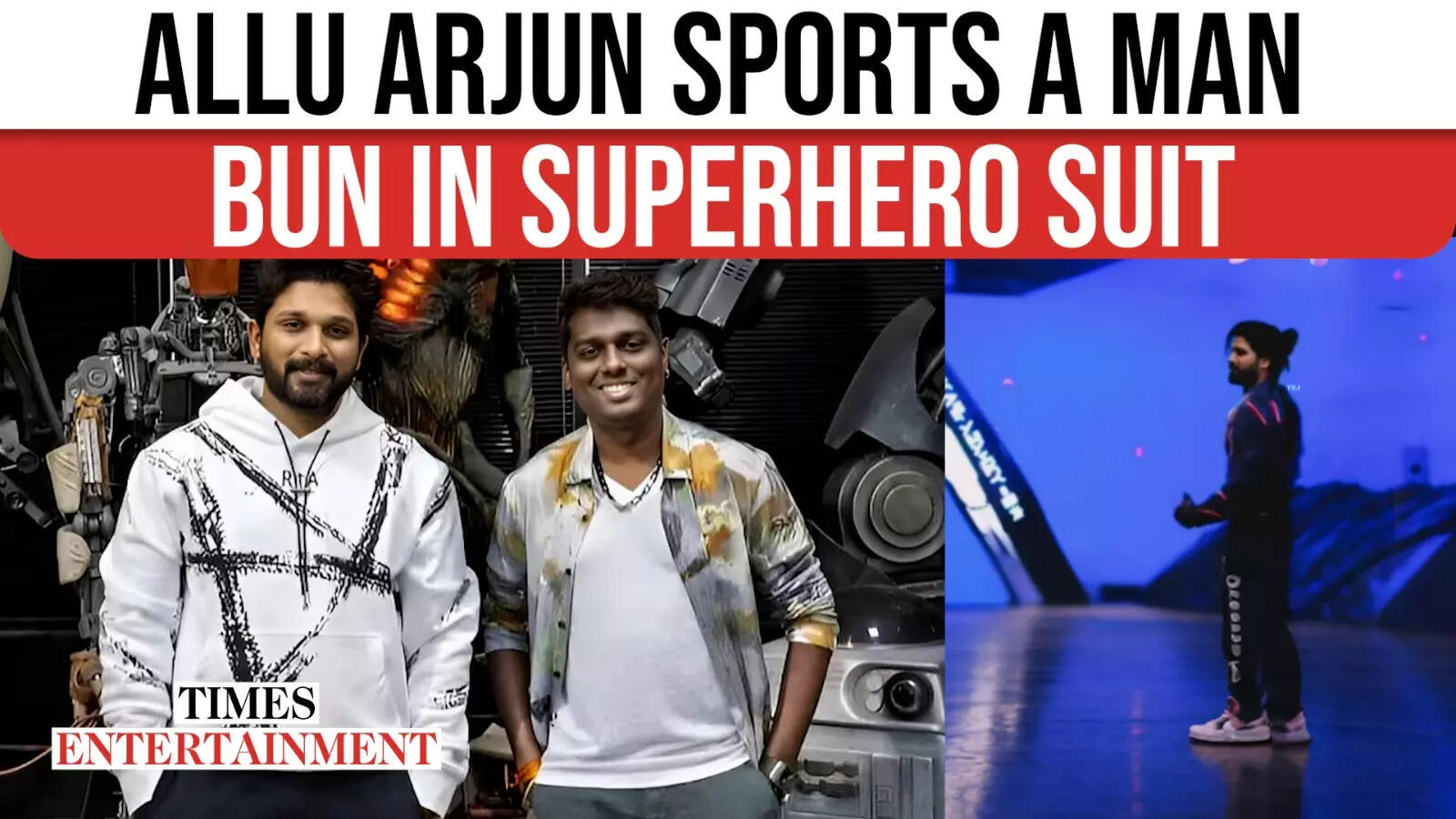Allu Arjun sports man bun and superhero suit in leaked 'AA22' look