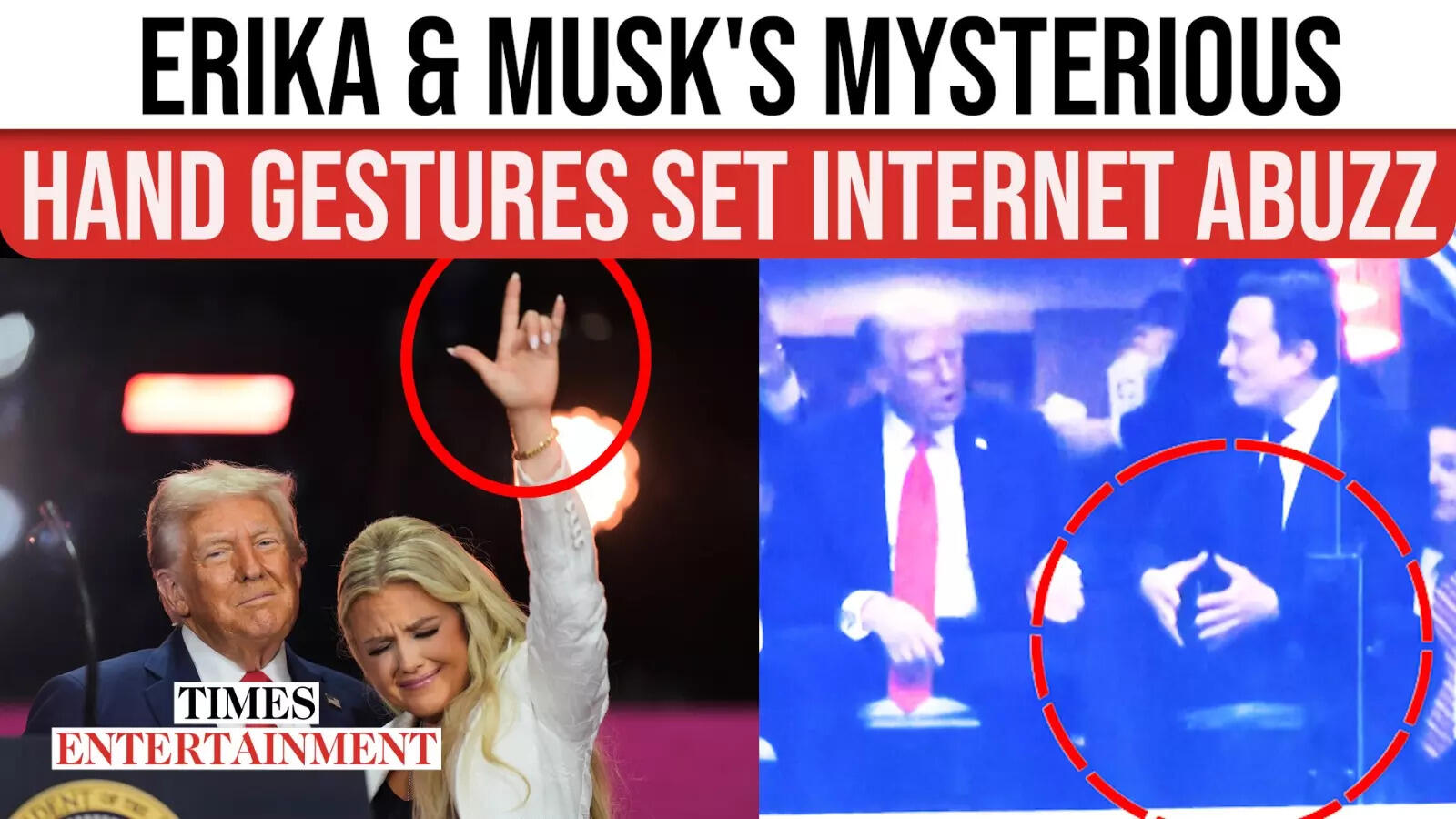 Musk’s Pyramid Hand Sign, Erika’s Gestures Send Internet Into Overdrive