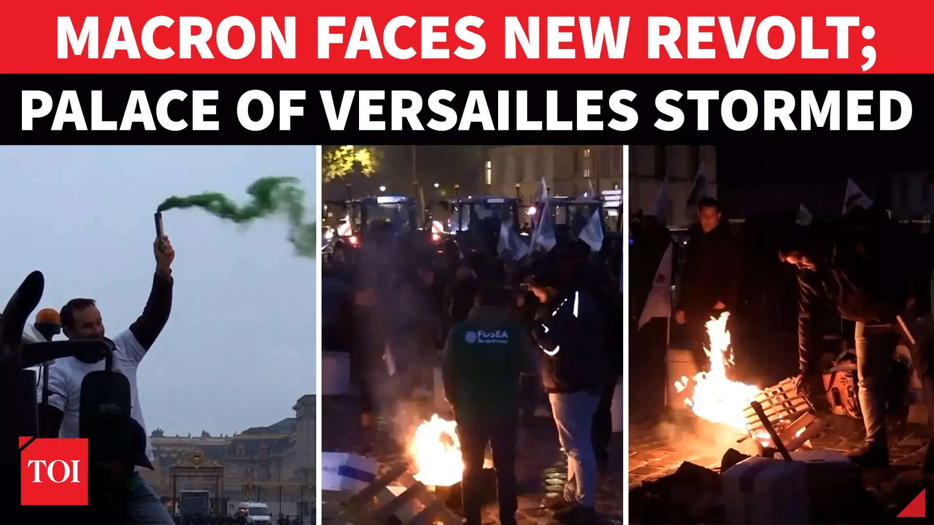 France Erupts In Rage Against Macron; French Palace Stormed By Angry ...