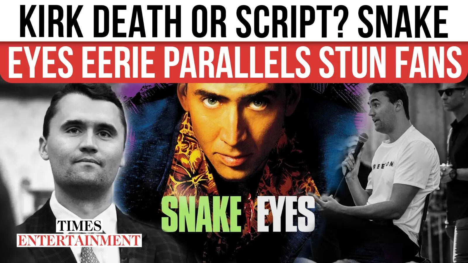 Eerie Similarities Emerge Between 1998 Film Snake Eyes and Charlie Kirk ...