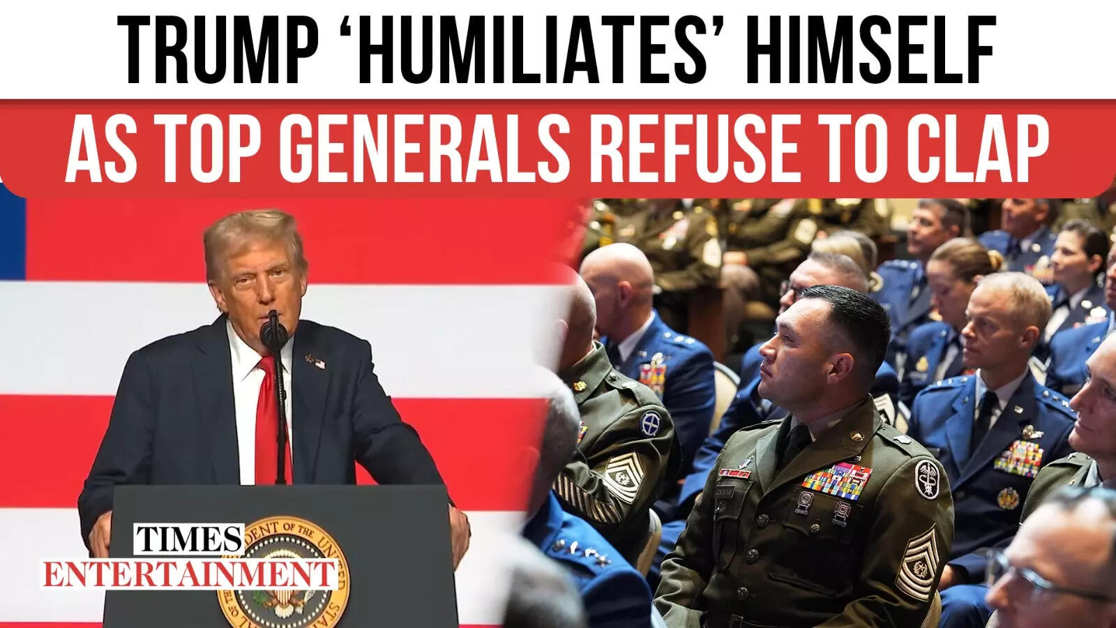Trump’s Most Awkward Speech Yet? Generals Refuse to Clap, Silence Fills ...
