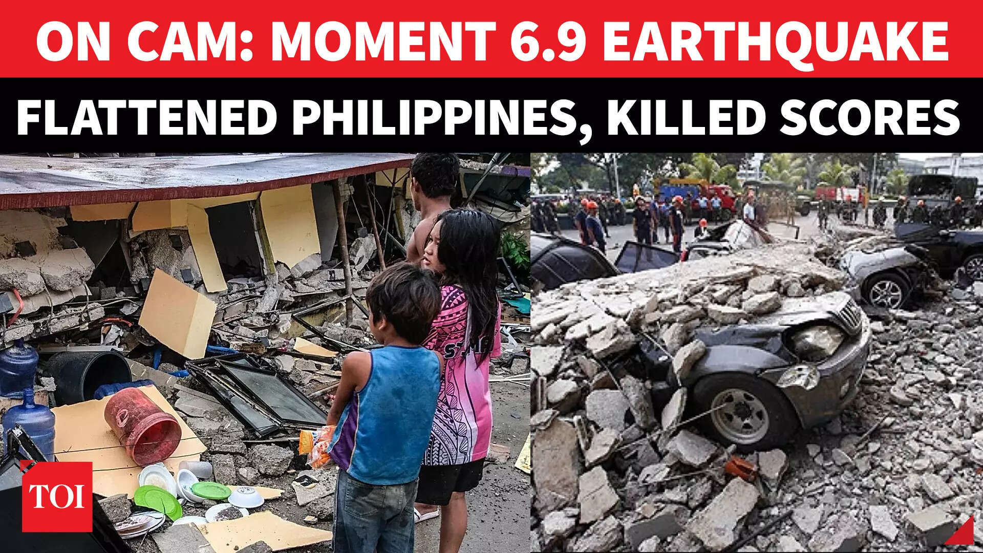 Philippines Quake Video: Church Crumbles, Buildings Collapse, Villages ...