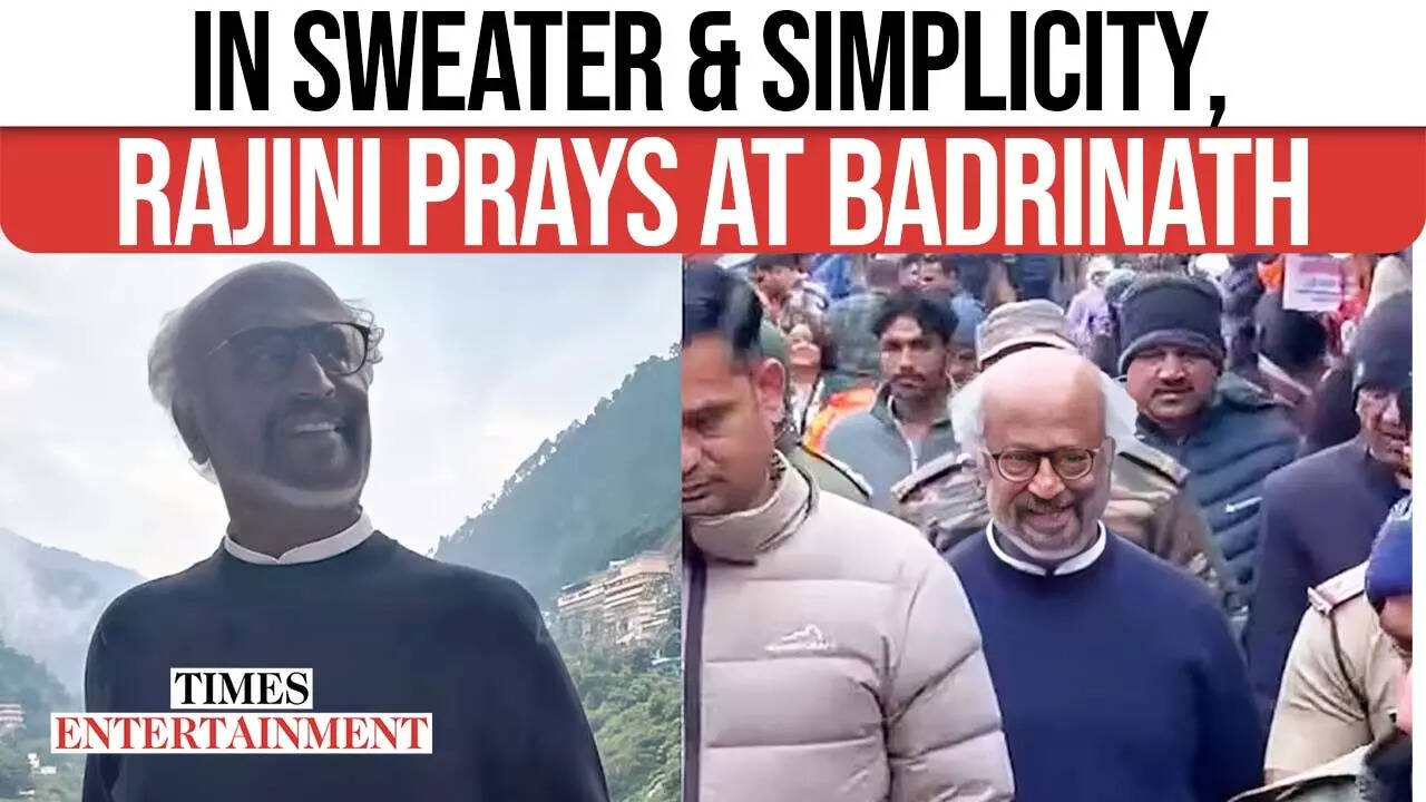 Rajinikanth Visits Badrinath Dham, Offers Prayers Before Winter Closure