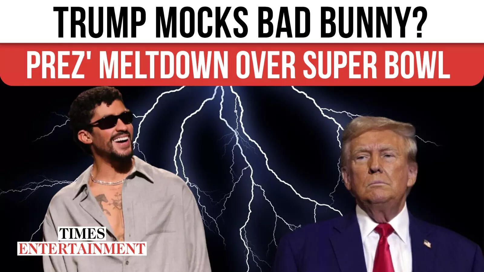 Trump MOCKS Bad Bunny After Super Bowl Reveal; Calls NFL Decision ...