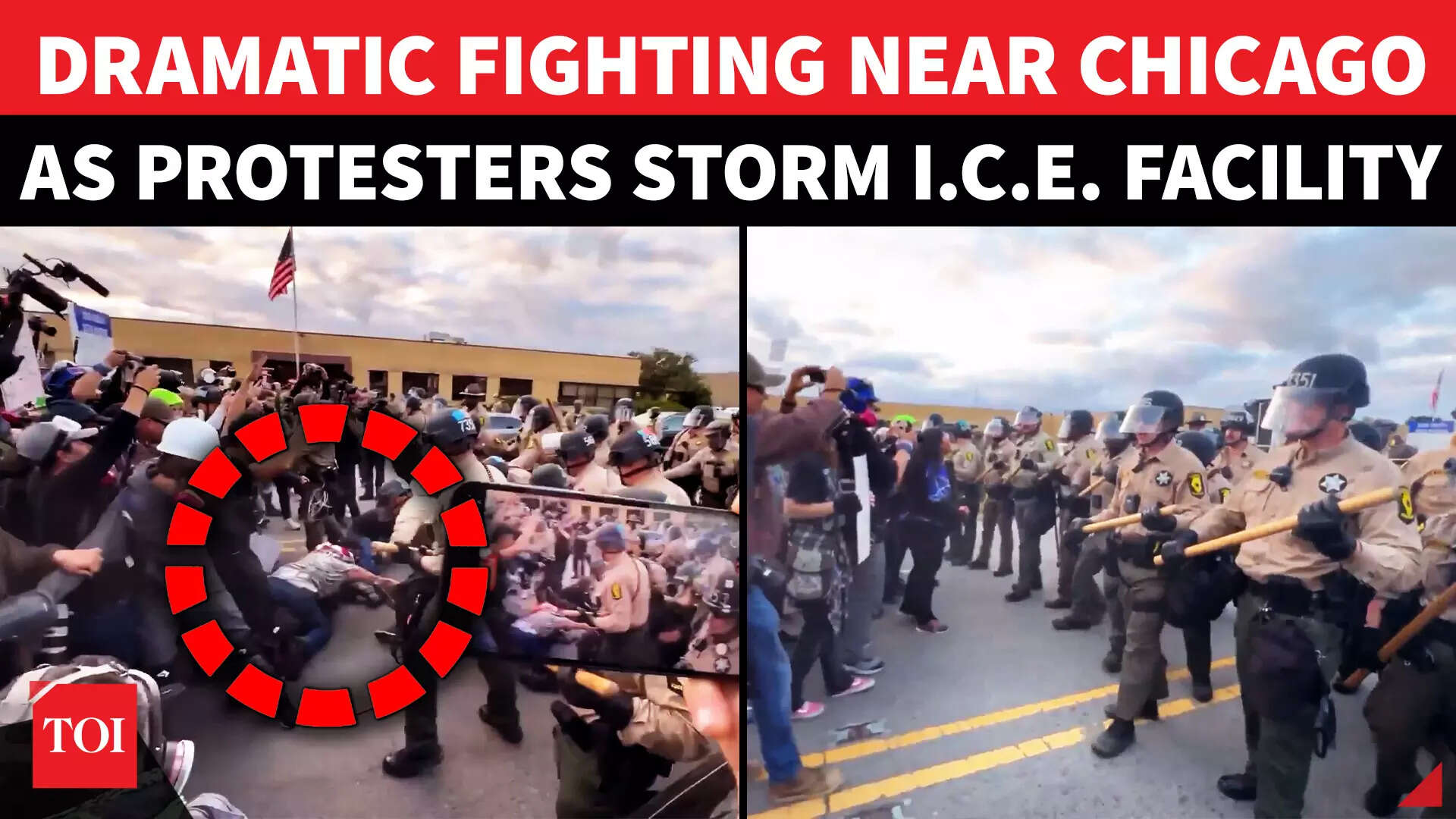 ICE Broadview Facility Attacked; Dramatic Fighting Near Chicago | Fed ...