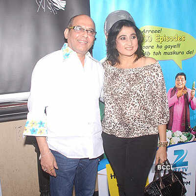 Muni Jha with Sejal Shah during 100th episode completion bash of ...