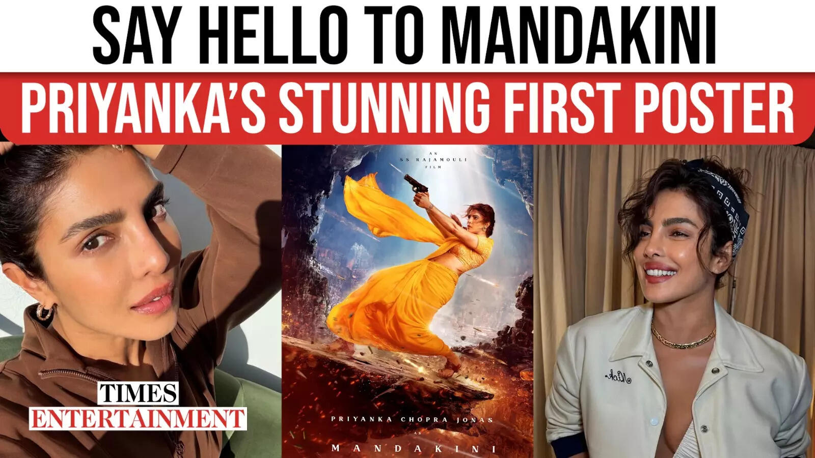 Priyanka Chopra Goes Guns-blazing In Yellow Saree For Rajamouli's Film 'Globe Trotter'