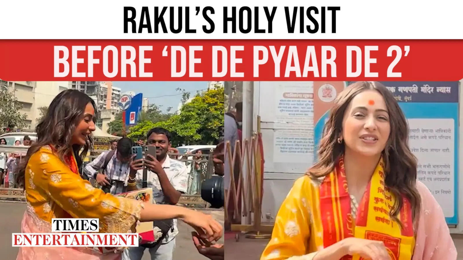 Rakul Preet Singh’s Sacred Stop! Actress Seeks Blessings Before Big Release