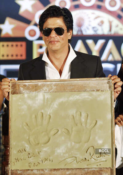 Shah Rukh Khan at the inauguration ceremony of a film city at ...