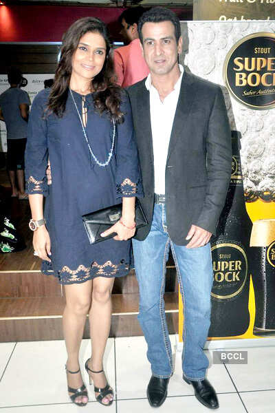Ronit Roy with wife Neelam during 'Super Bock' event held at Dolce Vita ...