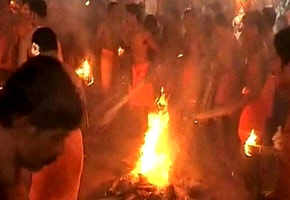 Watch: Unique fire ritual performed in Mangalore