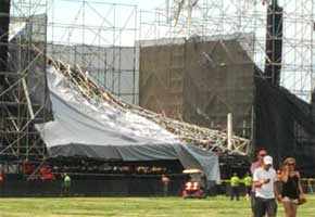 Radiohead concert stage collapses in Toronto