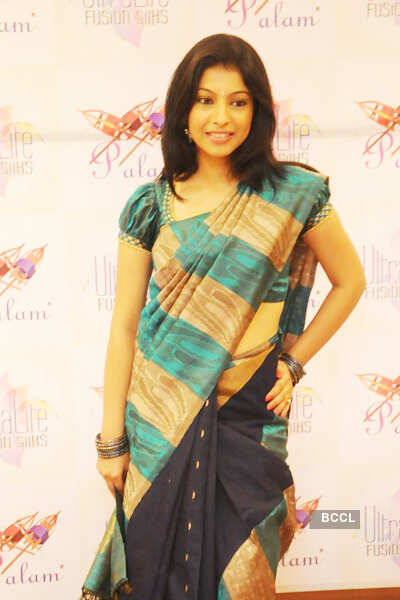 Anuja Iyer during the unveiling of Sri Palam Silks' 'UltraLite Fusion ...