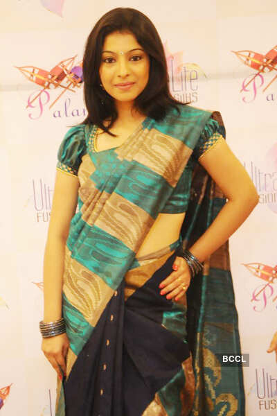 Anuja Iyer during the unveiling of Sri Palam Silks' 'UltraLite Fusion ...