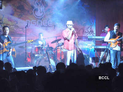Indian rock band Agnee's Bollywood debut gig, held at Blue Frog, Mumbai ...