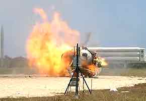 NASA's Morpheus crash lands during test