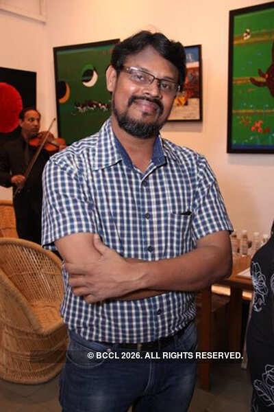 Asit Patnaik during the CADD art fair, held at Arpana Art Gallery, Siri ...