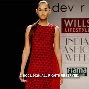 Hasleen Kaur at Wills Lifestyle India Fashion Week 2012