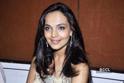 Pakistani actress and super model Aamina Sheikh during the promotion of ...